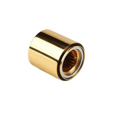 China Custom Shiny Golden Aluminum Perfume Cap 76.2g Weight with Free Mold Design for Orders Over 5000 Pieces for sale