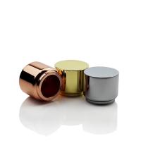 China Golden Aluminum Customized Logo Perfume Caps In Various Colors for sale