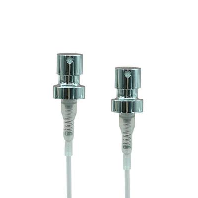 China Silver Perfume Pump Sprayer with 360° Rotation - 13mm to 20mm Sizes, 0.075-0.08ml Output for sale