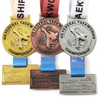 China Custom 3D Zinc Alloy Running Medal with Ribbon 70mm for Marathon Award Souvenirs for sale