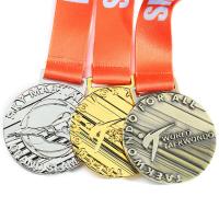 China Custom Metal Sport Medal Zinc Alloy 3D Gold Award Marathon Running for sale