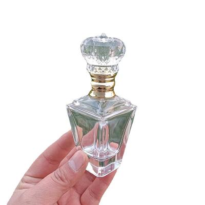 China Custom Luxury 55ml Perfume Glass Bottle with Pump Cap Sprayer - 76×81.5mm Dimensions, OEM Branding Available for sale