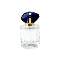 China 30ml Creative Perfumer Glass Bottle with Blue Stone Cap Custom Size for sale