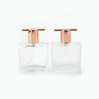 China Square 30ml Pressed Glass Perfume Bottle with Spray Cap for Cosmetics and Essential Oils - Custom OEM Available for sale