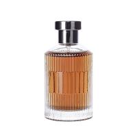 China 40ml 100ml Slanted Shoulder Stripe Fine Spray Perfume Bottle Advanced Glass Perfume Bottle for sale