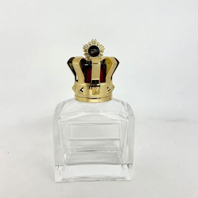 China 100ml Creative Perfume Bottle Glass Bottle Press Spray Empty Bottle Bayonet Cosmetics Packaging for sale