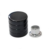 China Custom Zinc Alloy Perfume Caps with Electrochemical Aluminum Magnet Cover - Brass Plating & Alumina Positioning for sale