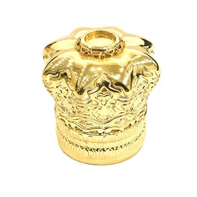 China Custom Aluminum Perfume Caps with Gold Plating - Die Casting Manufacturing, Eco-Friendly, No MOQ, 5-7 Day Samples for sale