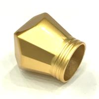 China Custom Aluminum Perfume Bottle Caps with Brass Plating - Die Casting Process, Gold/Silver Colors, Eco-Friendly Materials for sale