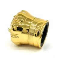 China Crown Type Gold Zamak Aluminum Perfume Bottle Caps - Custom Die Casting with 5-7 Day Sample Delivery for sale