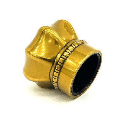 China Custom Aluminum Perfume Bottle Caps - Die Casting Crown Type in Copper, Gold & Silver Finishes with No MOQ for sale
