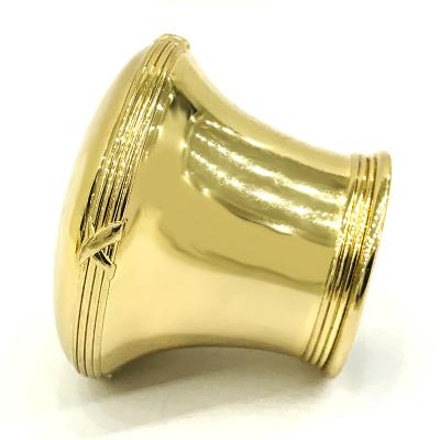 China Custom Light Gold Zamak Aluminum Perfume Bottle Caps - Die Casting with Antique Gold/Silver/Copper Plating - Custom Sizes Available for sale