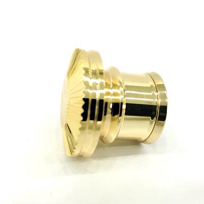 China Custom Gold Aluminum Perfume Bottle Caps - Die Casting Plating with No MOQ and 8 Years Manufacturing Experience for sale