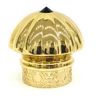 China Custom Luxury Gold Color Zamak Metal Perfume Bottle Caps With Stone - Zinc Alloy Die Casting Custom Plating for sale