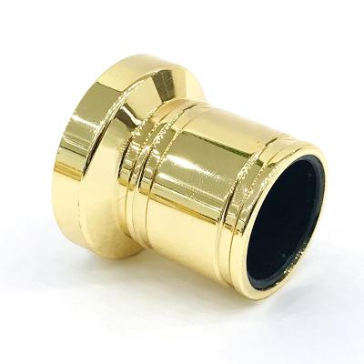 China Custom Zinc Alloy Perfume Bottle Cap Gold Plating Cylinder Shape Die Casting 20mm for sale
