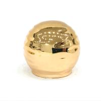 China Custom Zinc Alloy Gold Ball Shape Perfume Bottle Cap - Die Casting with Antique Gold/Silver/Copper Plating Options for sale