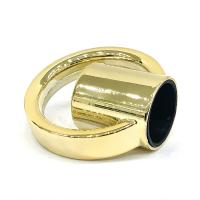 China Custom Zinc Alloy Gold Ring Shape Perfume Bottle Cap - Die Casting with Antique/Silver/Copper Plating Options for sale