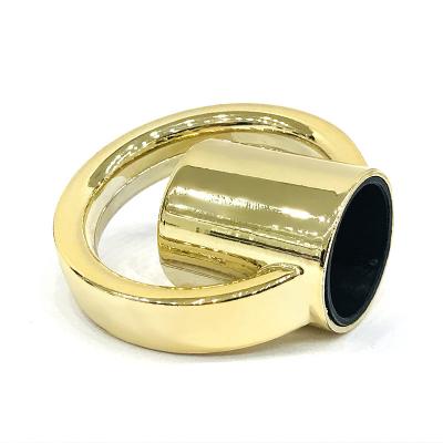 China Custom Zinc Alloy Gold Ring Shape Perfume Bottle Cap - Die Casting with Antique/Silver/Copper Plating Options for sale
