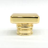 China Custom Zinc Alloy Gold Rectangle Perfume Bottle Cap - Die Casting Manufacturing with Custom Sizes & Plating Options for sale