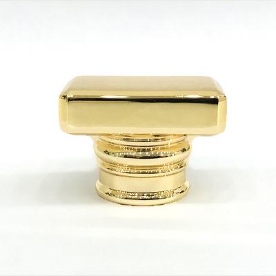 China Custom Zinc Alloy Gold Rectangle Perfume Bottle Cap - Die Casting Manufacturing with Custom Sizes & Plating Options for sale