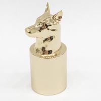 China High Polished Zinc Alloy Perfume Bottle Cap with Metal Dog Snap - Custom Gold/Silver Plating, No MOQ Required for sale