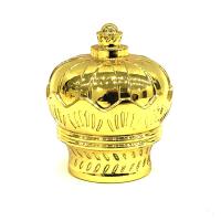 China Light Gold Metal Crown Type Zamac Perfume Bottle Cap - Zinc Alloy Die Casting Custom Plating 5-7 Day Samples for sale