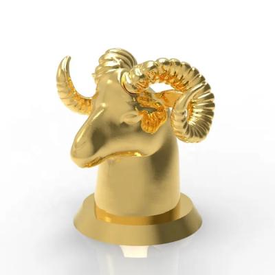China Animal Series Zamzk Perfume Bottle Cap - Zinc Alloy Die Casting with Custom Gold/Silver Plating for sale
