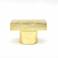 China Custom Rectangle Shape Zinc Alloy Perfume Bottle Cap Die Casting 24mm for sale