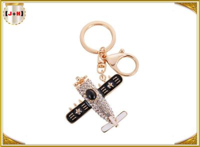 China Custom Zinc Alloy Metal Plane Keychain 40mm Diameter - Electroplated Key Ring Holder with Custom Logo Options for sale