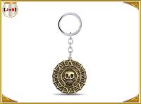 China Custom Skull Shaped Brass Plating Key Chain Rings - Zinc Alloy Material with 200PCS/Box Packaging and 7-Day Production for sale