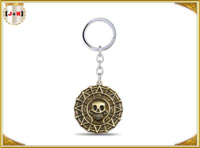 China Custom Skull Shaped Brass Plating Key Chain Rings - Zinc Alloy Material with 200PCS/Box Packaging and 7-Day Production for sale
