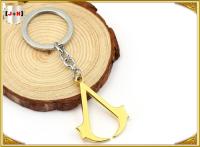 China Zinc Alloy Key Rings with Gold/Silver Plating - 200PCS Bulk Packaging, Custom CNC Engraving Available for sale