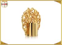 China Peacock Shape Electroplate 3D Drawing Zamac Perfume Cap 40-60g for Glass Bottle for sale