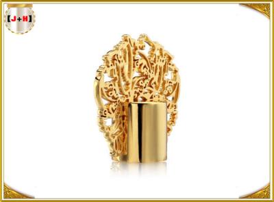 China Peacock Shape Electroplate 3D Drawing Zamac Perfume Cap 40-60g for Glass Bottle for sale