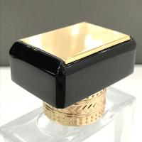 China Customized Zamak Perfume Container 41*29*30mm With Gold/Silver Caps for sale