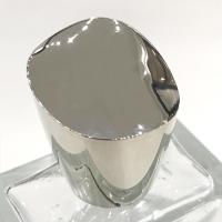 China Custom Zamak Perfume Caps Round 32x23x30mm Die Cast Gold Silver Matte Finish for sale