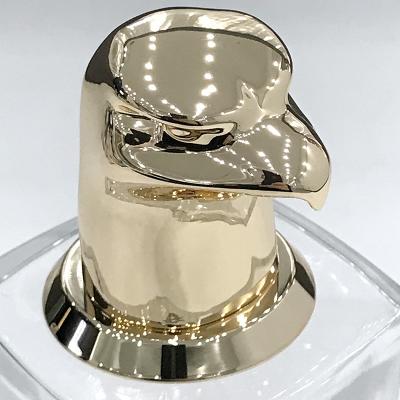 China Zamac Perfume Cap 42x31x41mm Smooth Surface Custom Logo for Bottle Cap for sale