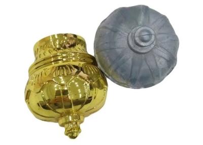 China Zamak Perfume Bottle Lids Gold Crown Custom Screw-On Caps 20mm 24mm for sale