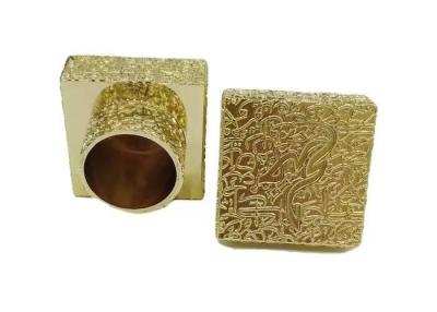 China High-End  Die Casting Zamak Perfume Caps Square Shaped Perfume Cover for sale
