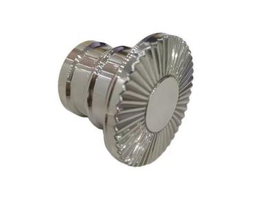 China Custom Zamak Perfume Bottle Cap Silver Screw On Top OEM ODM 20 Years Experience for sale