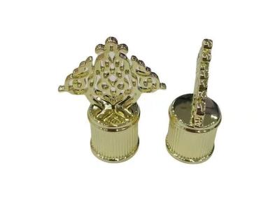 China Zinc Alloy Perfume Bottle Lid Metal Caps Design CNC Carved Screw-on Closure 100000pcs Capacity for sale