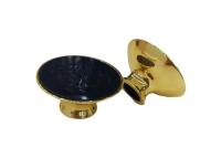 China Zinc Alloy Perfume Bottle Caps Gold Screw Lids OEM Custom 20mm for sale