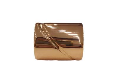 China Custom Gold Zamak Perfume Cap Zinc Alloy Bottle Cover 100000pcs Capacity CNC Carved for sale