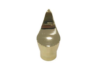 China Custom Logo Zamac Perfume Bottle Cap Zinc Alloy Closure 20mm Gold for sale