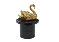 China Swan Shaped Zamak Perfume Caps for Glass Bottles 20mm Diameter Custom Logo for sale