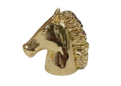 China Horse Shaped Zinc Alloy Zamak Perfume Caps Custom Size CNC Carved Bottle Lids for sale