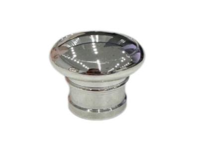 China Silver Customized Logo Perfume Bottle Caps Zamak Lid For High-quality Package for sale