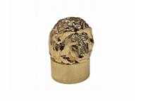 China Zinc Alloy Lion Shape Perfume Bottle Cover Custom Size Zamak Perfume Lid for sale