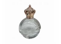 China Glossy Round Zamak Perfume Caps Zinc Alloy Bottle Lids 20mm Custom for sale