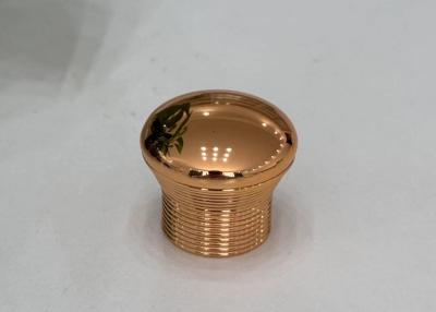 China Zamak Screw-On Caps Metal Perfume Cap High-End Zinc Alloy Custom Size Gold Silver Rose Gold for sale